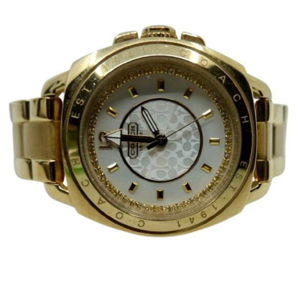 Coach | Accessories | Coachboyfriendladies Oversized Watch Swarovski ...